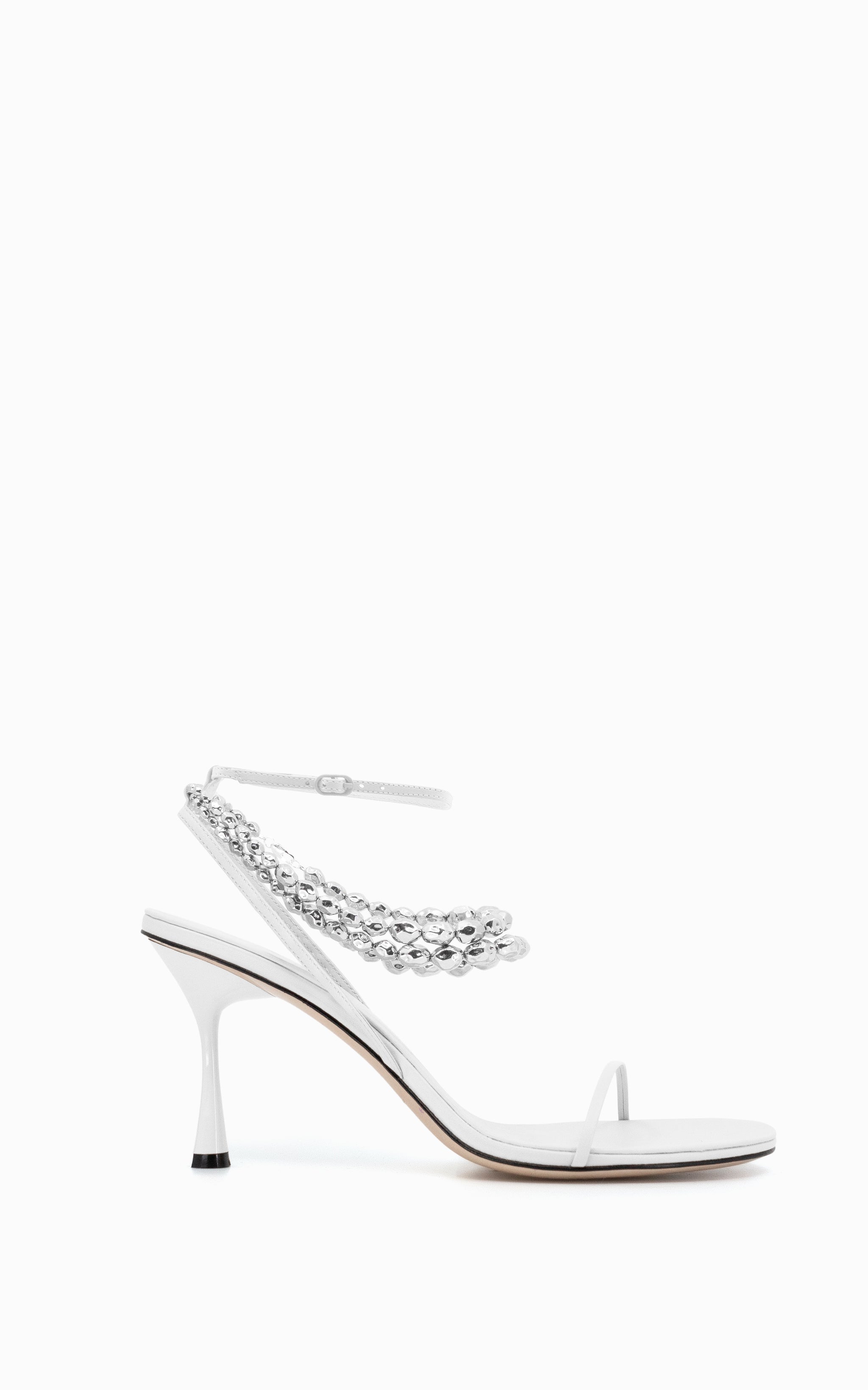 Trinket 90 Heel | White